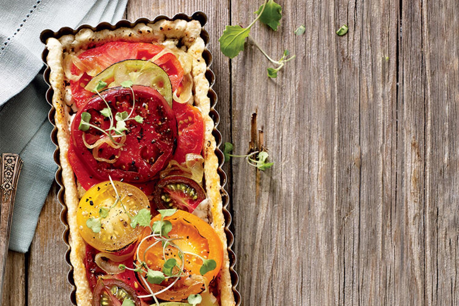 Recipe: Heirloom tomato tart with parmesan crust | Style at Home