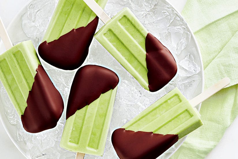 Recipe: Chocolate-dipped matcha pops | Style at Home