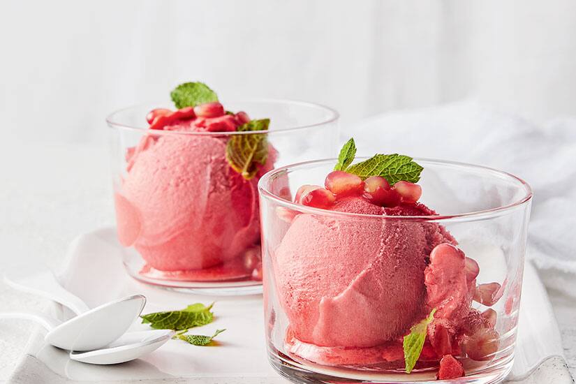Recipe: Pomegranate sorbet | Style at Home