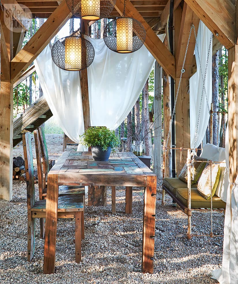 Tour this rustic retreat among the treetops | Style at Home