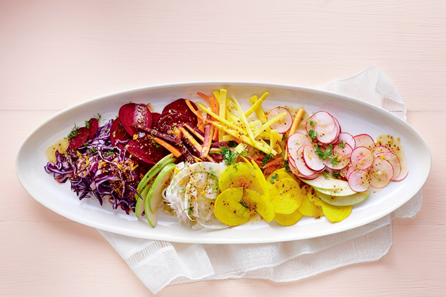 Recipe: Rainbow slaw with apple cider vinaigrette | Style at Home