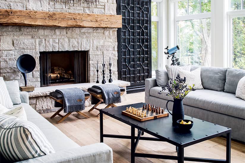Rustic meets refined in this new-build family cottage | Style at Home