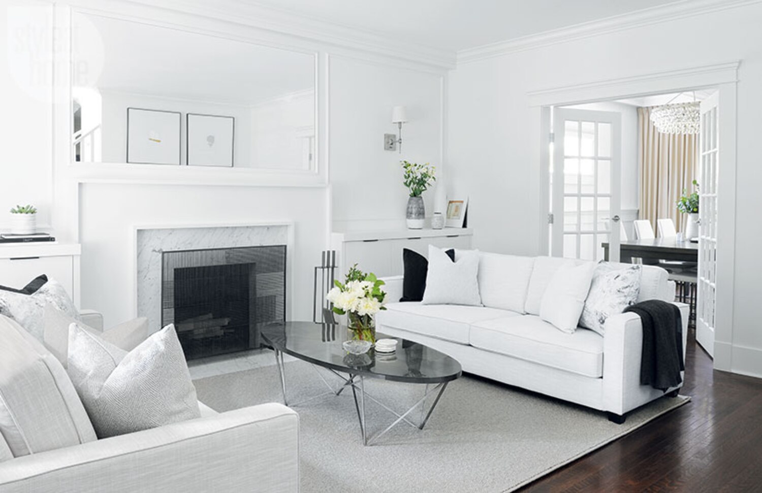 A white-on-white family-friendly home | Style at Home