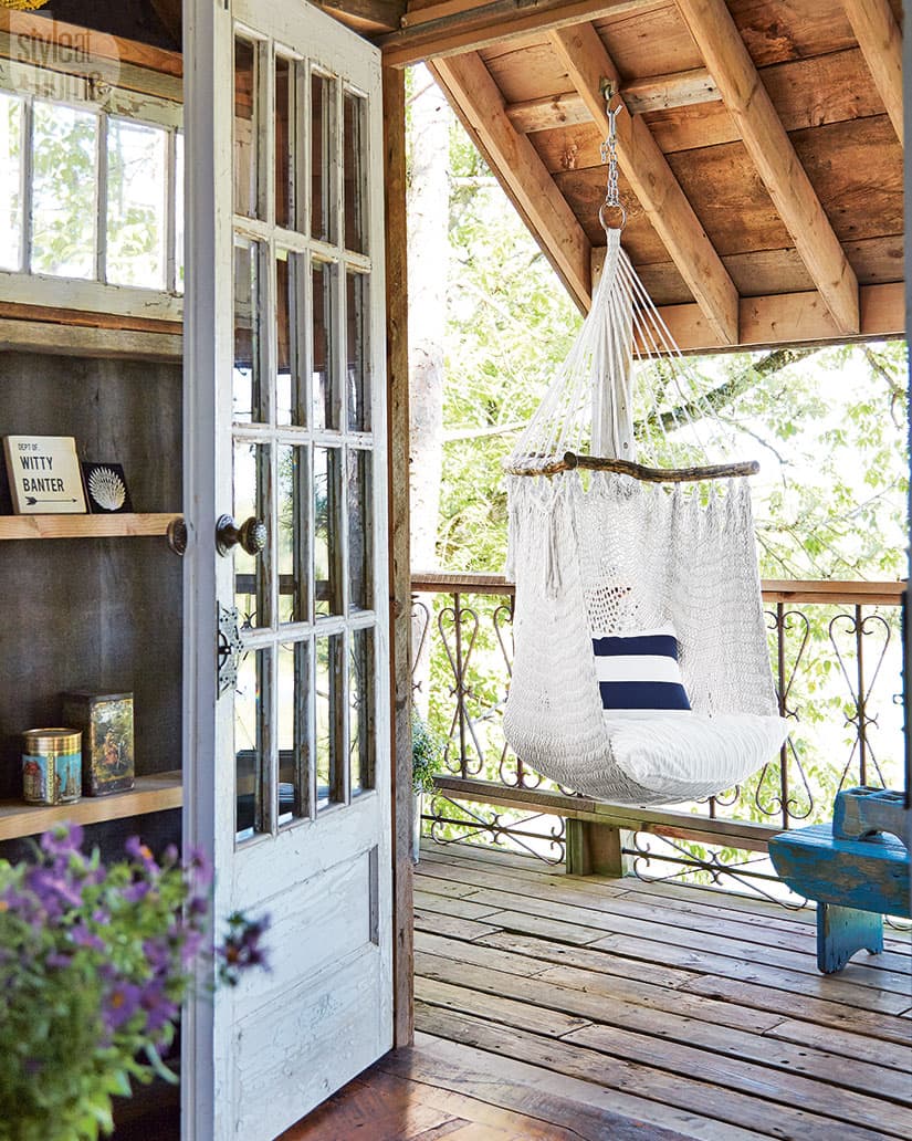 Tour this rustic retreat among the treetops | Style at Home