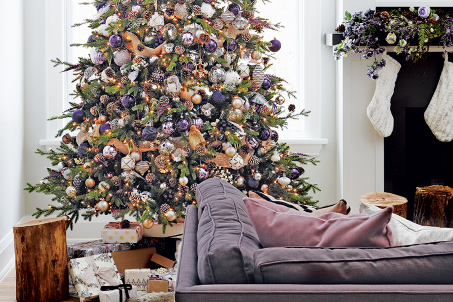 A timeless family home transforms into a whimsical holiday wonderland ...