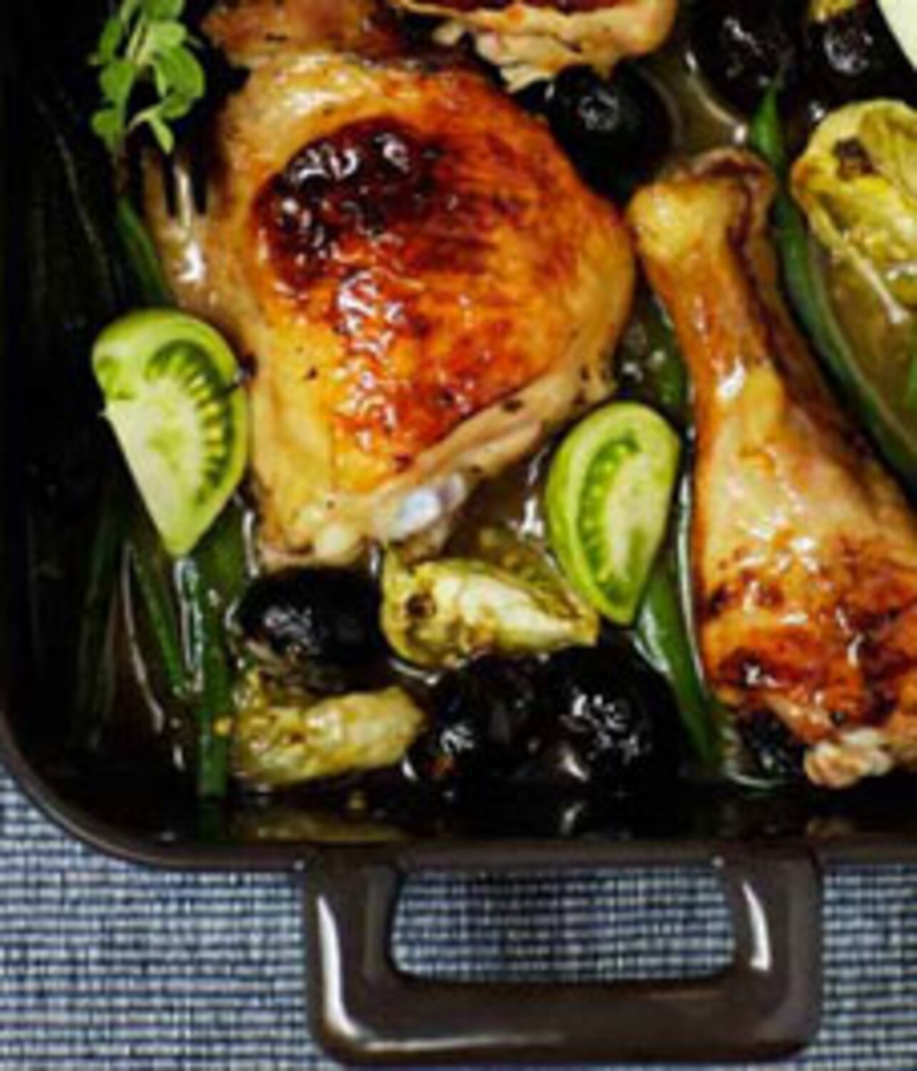 Recipe: Lemon and honey-flavoured chicken with zebra tomatoes and ...