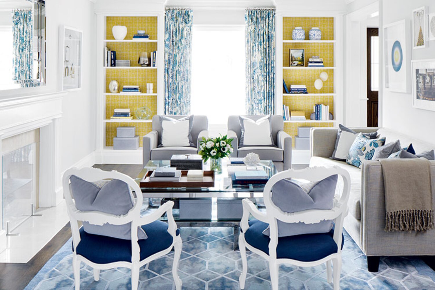 A classic home accented with cheerful colours and thoughtful artwork ...