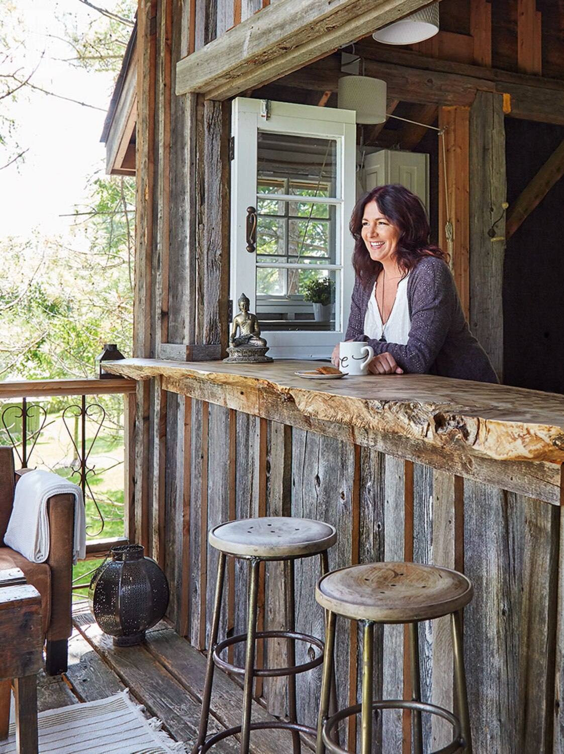 Tour this rustic retreat among the treetops | Style at Home