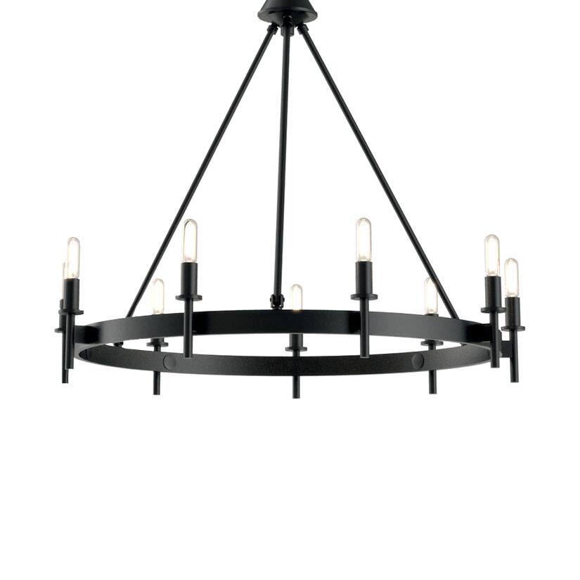 A stark white bedroom with blue floral touches | Style at Home